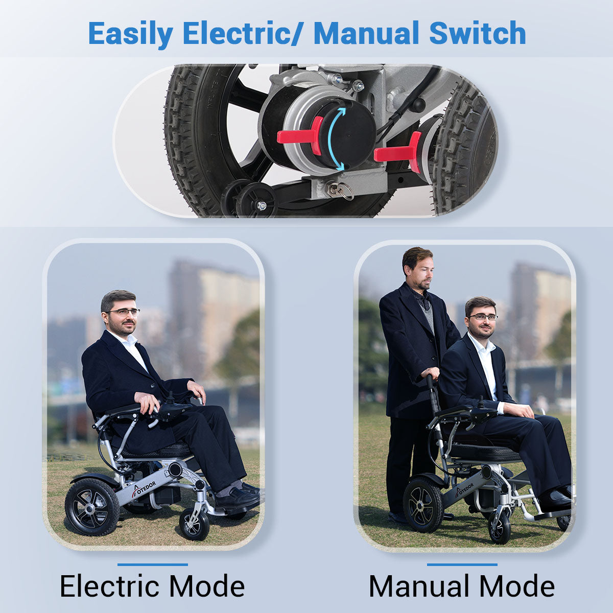 [2025 Upgrade] Aotedor 203 -30 Miles Long Travel Range, Electric Wheel